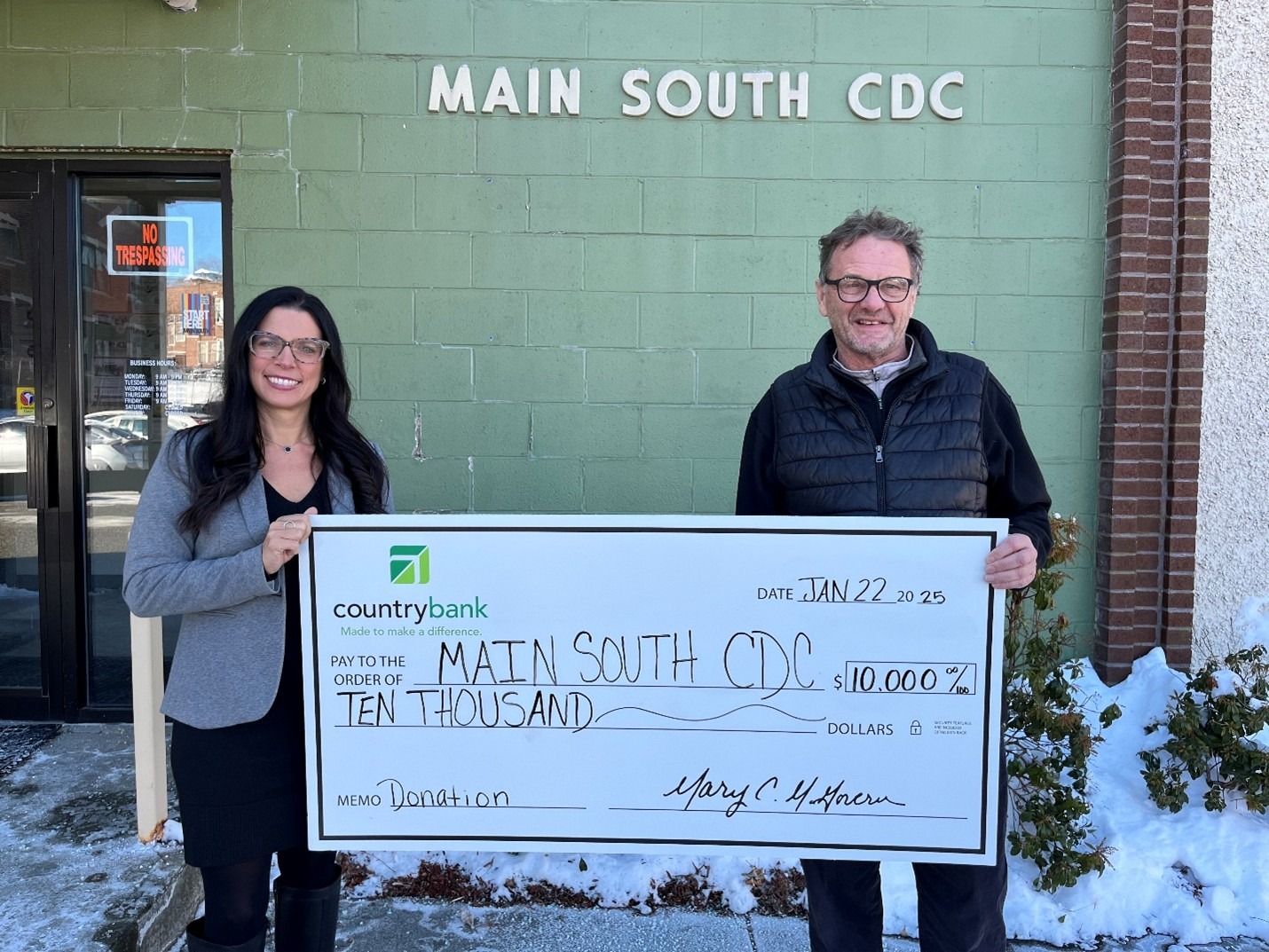 Country Bank grants $10K to Main South - Country Bank- Made To Make A ...